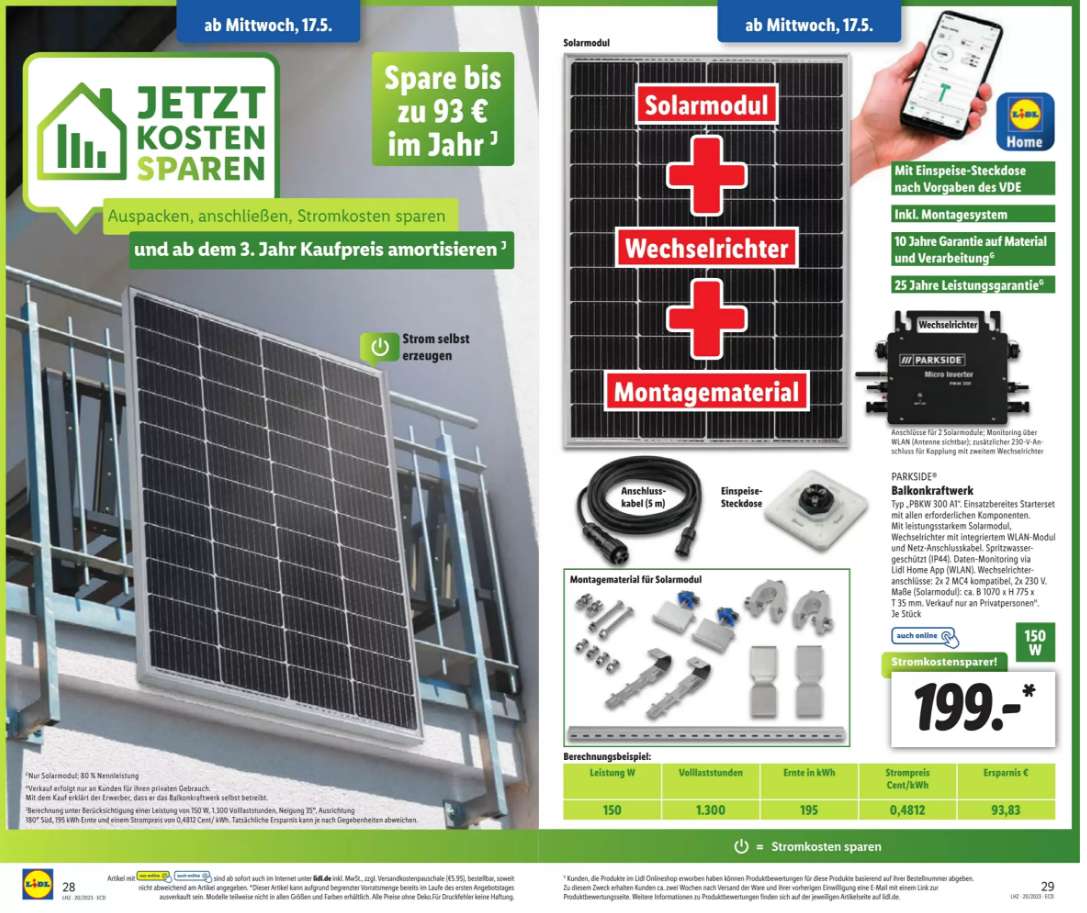 Wunderschne Lidl Balkonkraftwerk Test Bilder